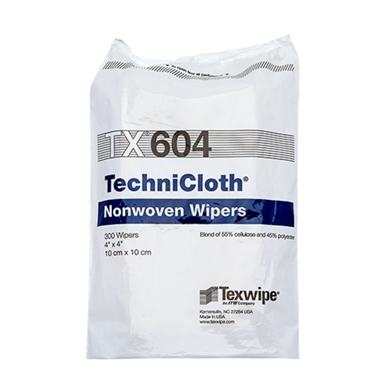 TechniCloth® TX604 Nonwoven Dry Cleanroom 4x4 Wipers, Non-Sterile - Day ...