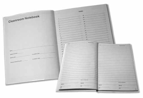Texwipe TX5708 Sewn Bound Blue Notebook 8.5" x 11"