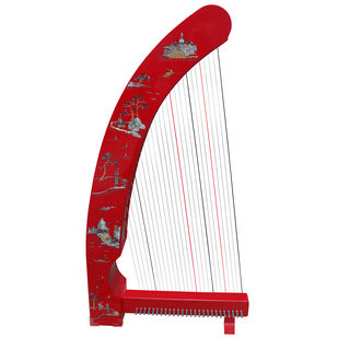 Buy Professional Konghou Instrument Ancient Chinese Harp 23 Strings ...
