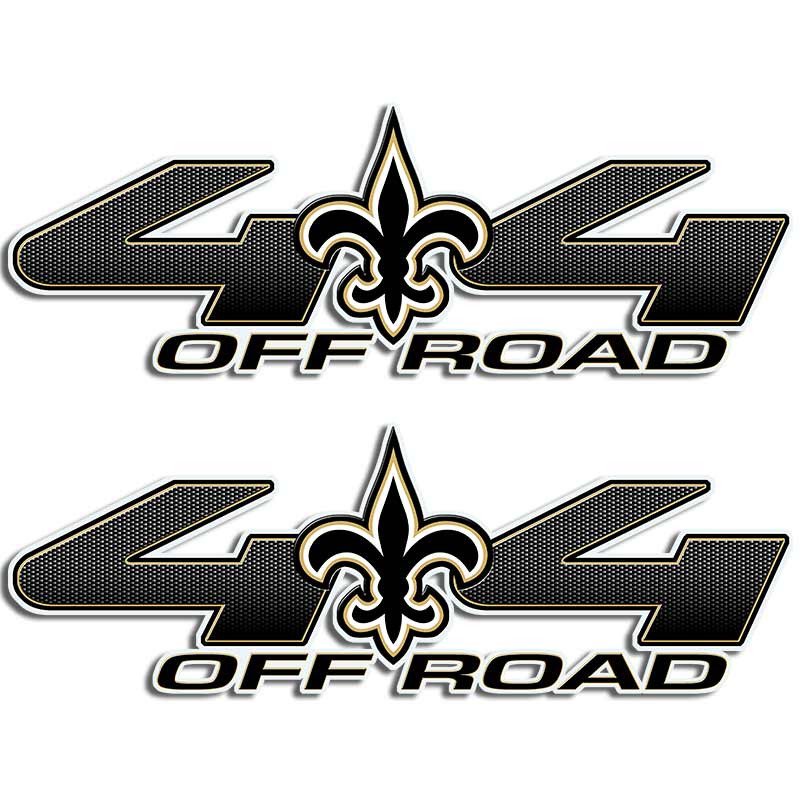 New Orleans Saints Truck Decals | 4x4 NFL Bedside Sticker