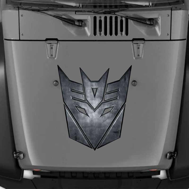 Decepticon Transformers Grunge Logo Decal