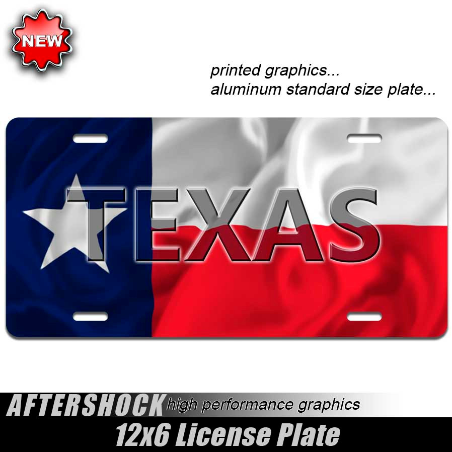 Texas Flag Plate - Aftershock Decals
