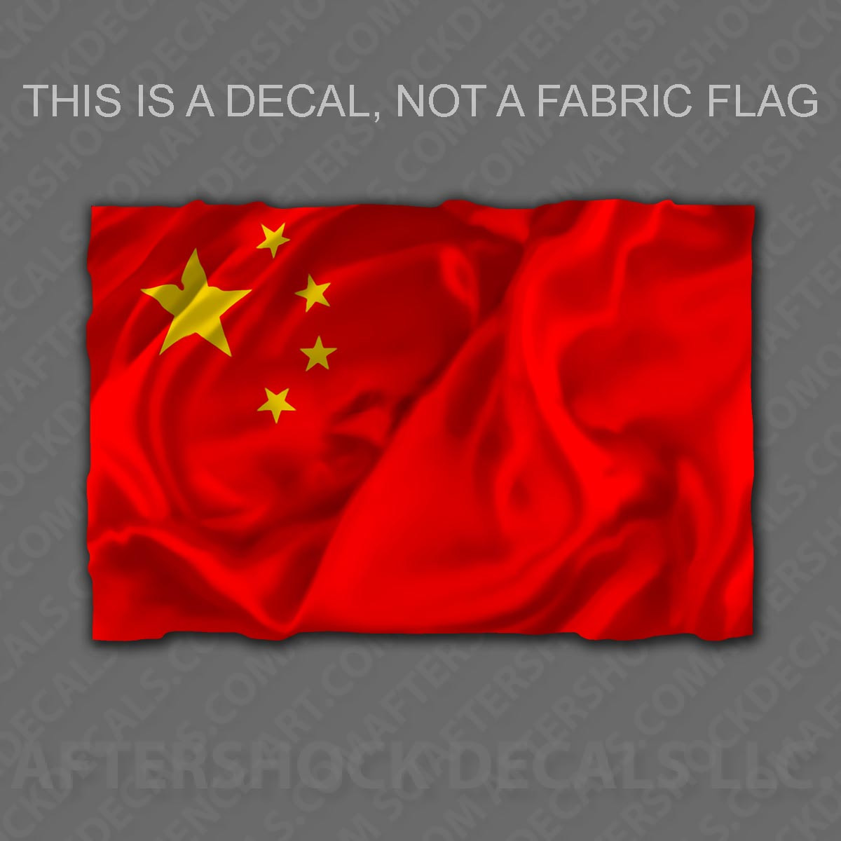 China Flag Sticker - Aftershock Decals