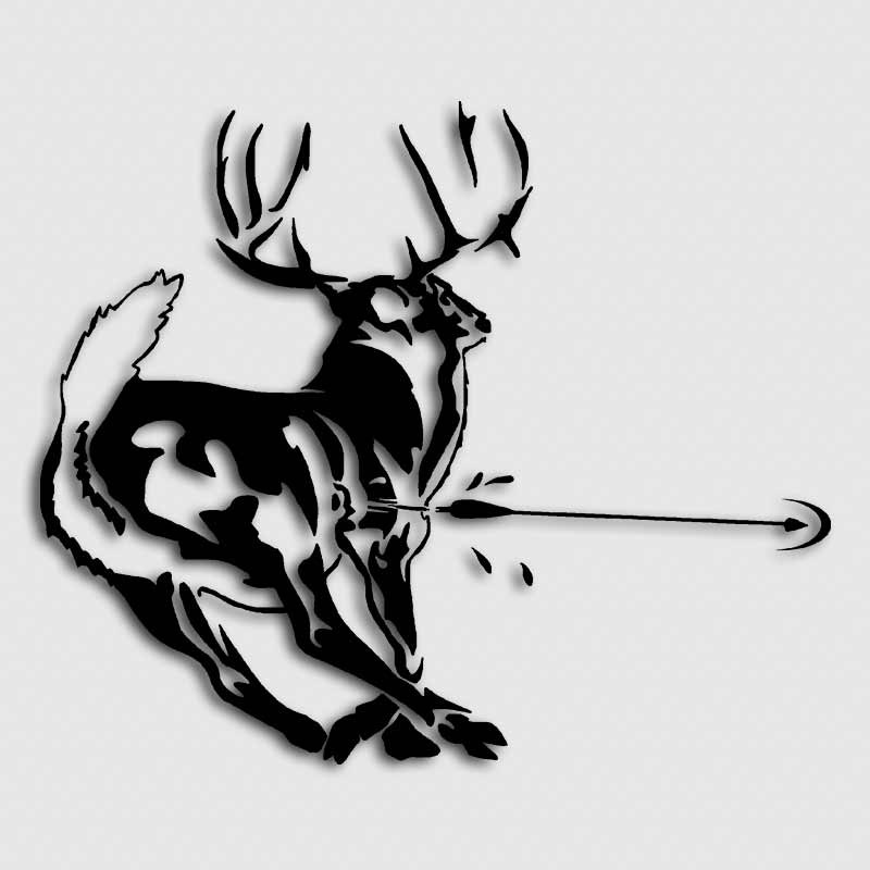 Bow Hunter Stealth Whitetail Deer Decal