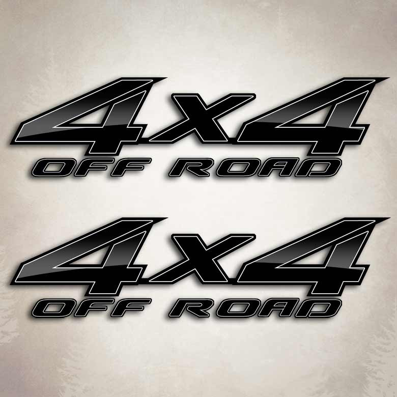 4x4 Sierra Black Edition Truck Decals | GMC Off Road Stickers