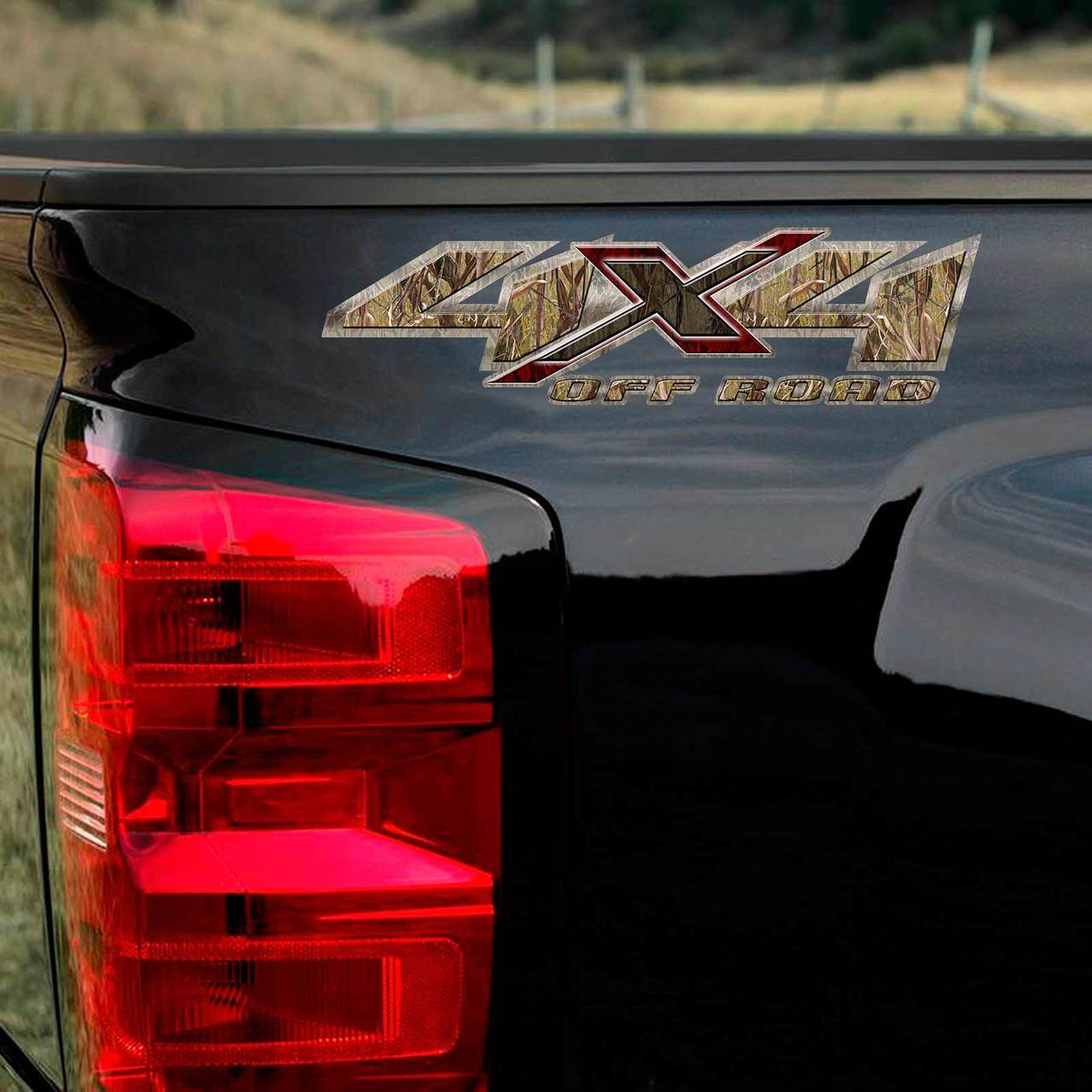 Shadow X Max Grass Camouflage 4x4 Off Road Chevy Truck Decals