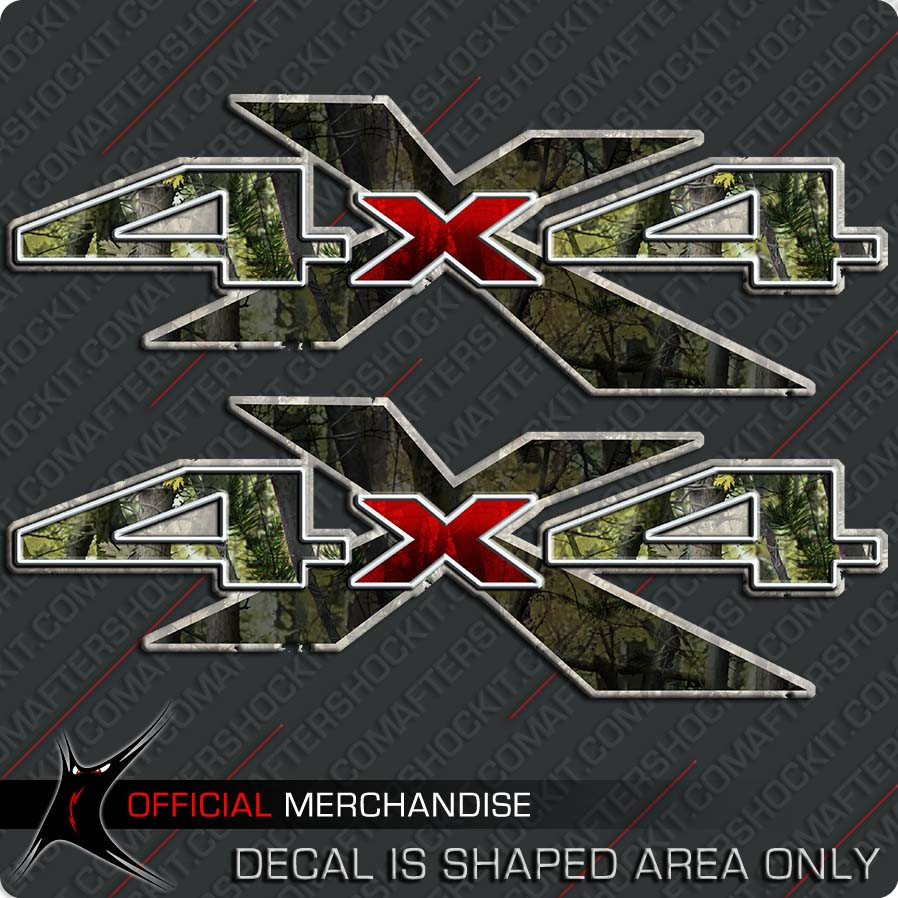 4x4 Shadow X Camo Decals - Aftershock Decals