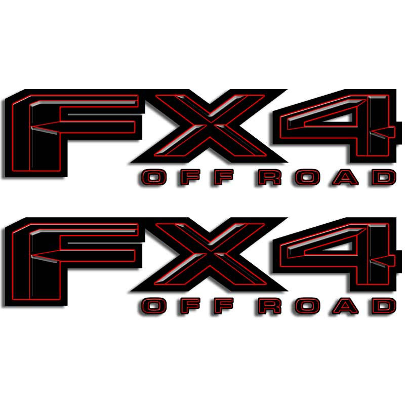 FX4 Midnight Black Edition Truck Decals | Ford F-150 Lariat Sticker