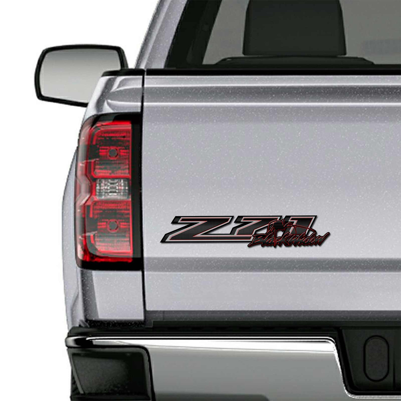 Z71 Off Road Black Widow Spider Sticker | Chevy GMC Carbon Fiber Decal