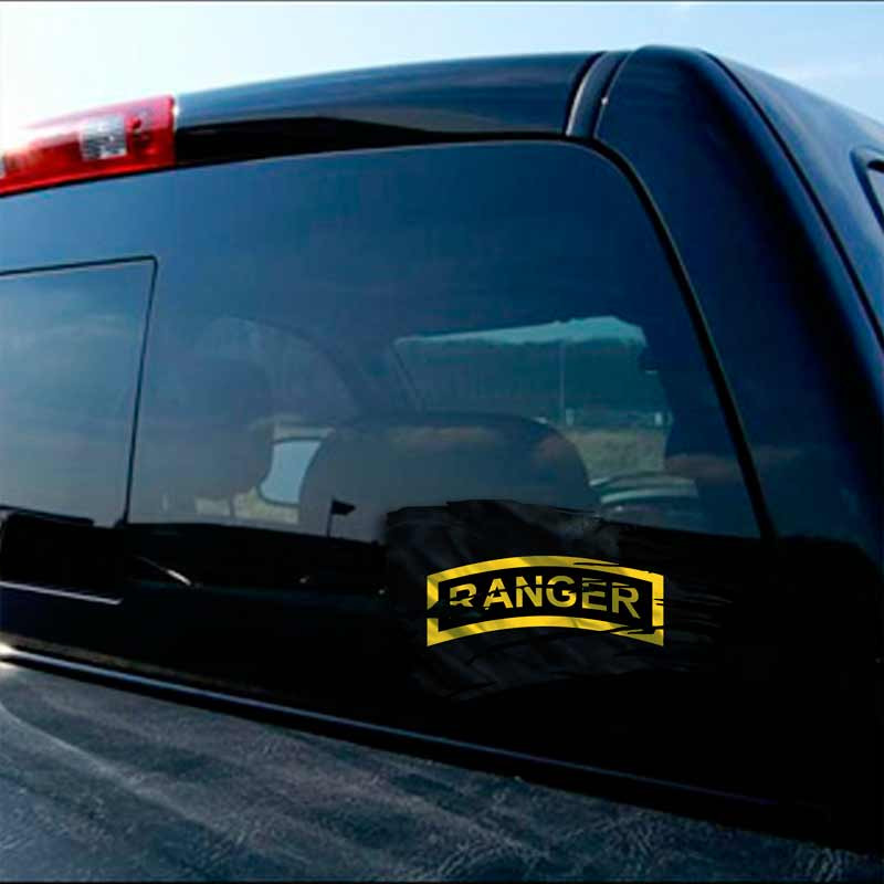 Army Ranger Tattered Battle Flag Decal