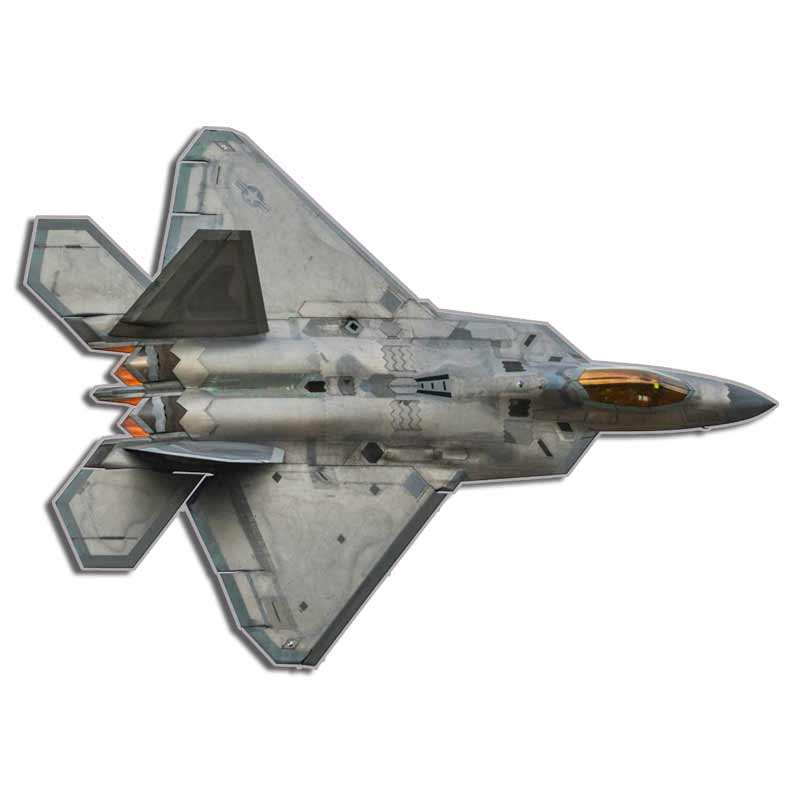 Air Force F-22 Raptor Fighter Military Jet Decal