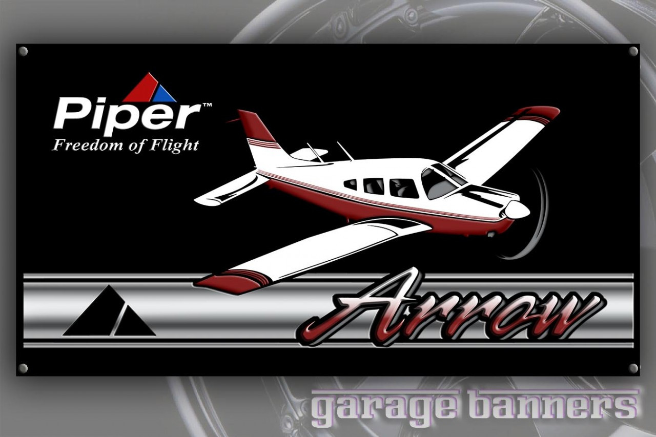 Piper Arrow Aircraft Wall Banner