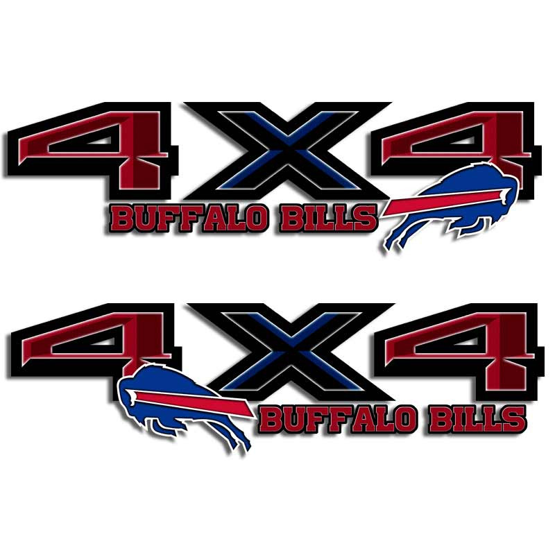4x4 Buffalo Bills Truck Decal Set