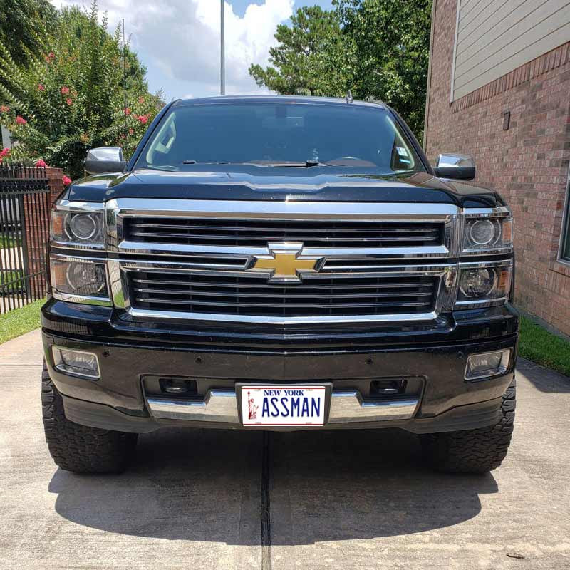 New York ASSMAN Cosmo Kramer Seinfeld License Plate