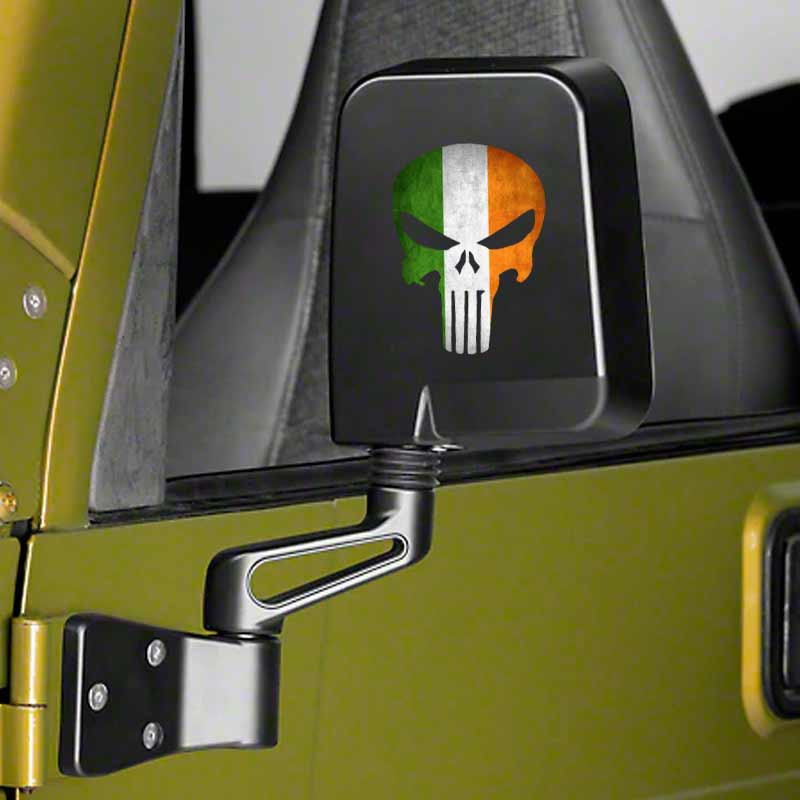 Ireland Flag Punisher Skull Irish Decal Sticker