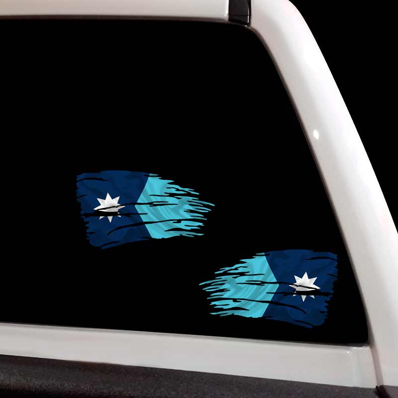 Official Minnesota State Flag Distressed Decal Sticker