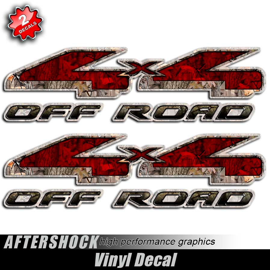 4x4 Twisted Timber Red Devil Decals - Aftershock Decals
