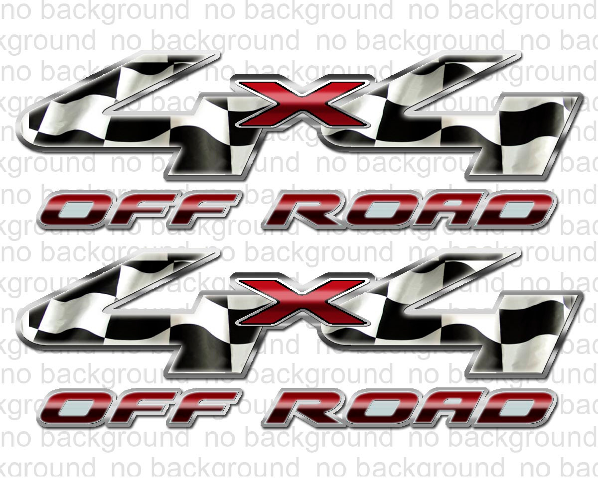 4x4 Racing Style Super Duty Decals - Aftershock Decals