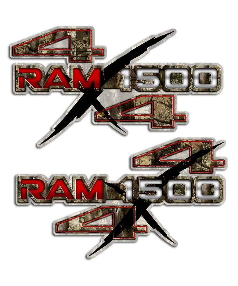 Ram 1500 Camo 4x4 Sticker set - Aftershock Decals