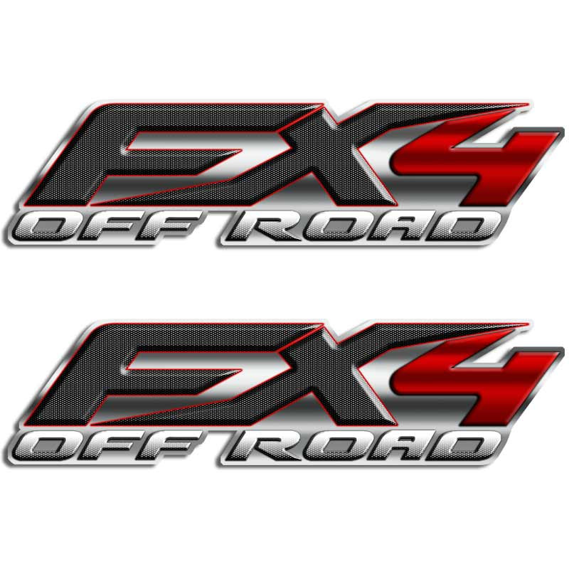 FX4 Carbon Fiber Red Decal Set