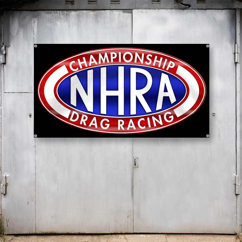 NHRA Championship Drag Racing Garage Banner