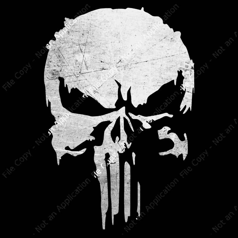 Vinyl Skull Decals | Punisher Skull Stickers