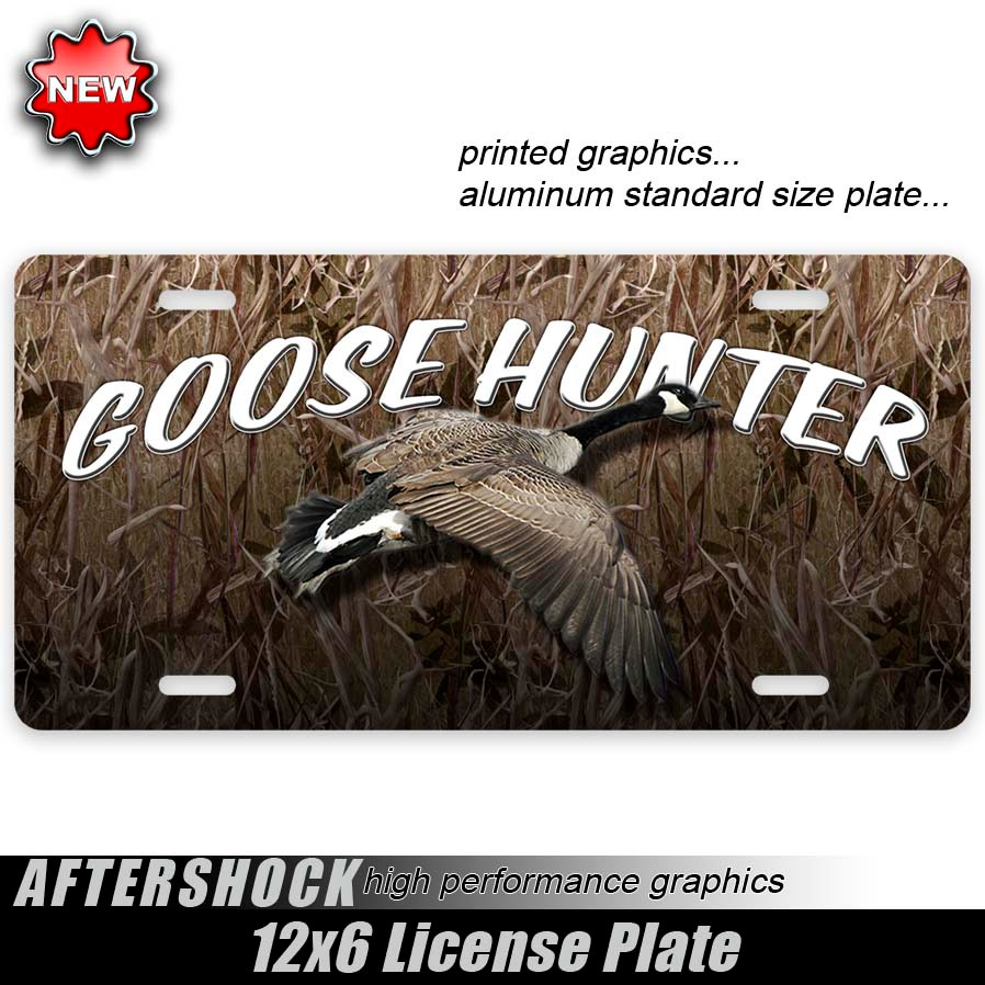 Goose Hunter Camo Plate