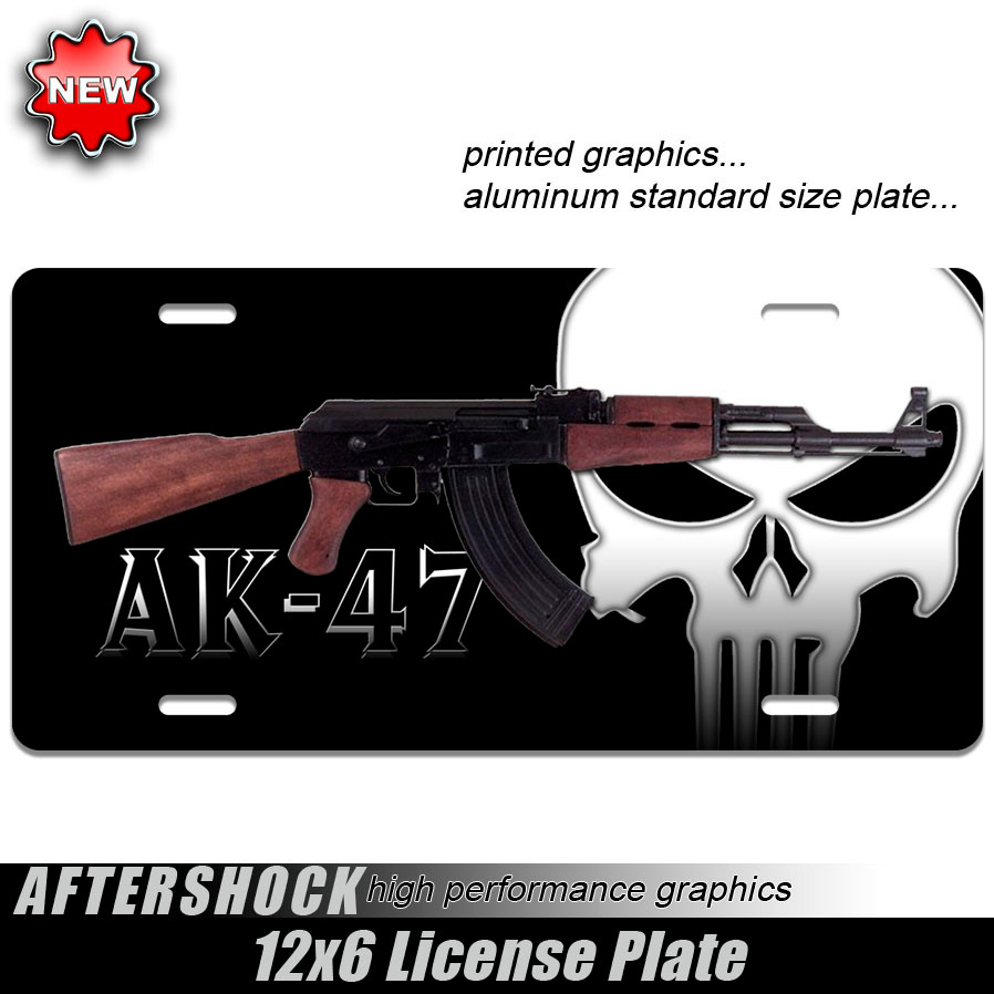 AK-47 Skull Plate - Aftershock Decals