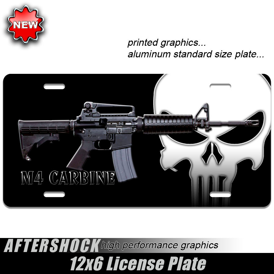 M4 Carbine Skull Plate - Aftershock Decals