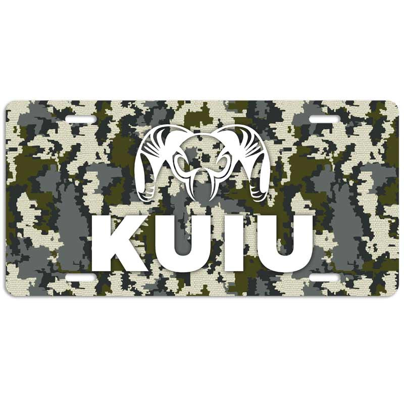Kuiu Verde Camouflage Hunting License Plate