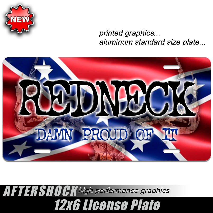 Redneck Hunter Skull Plate - Aftershock Decals