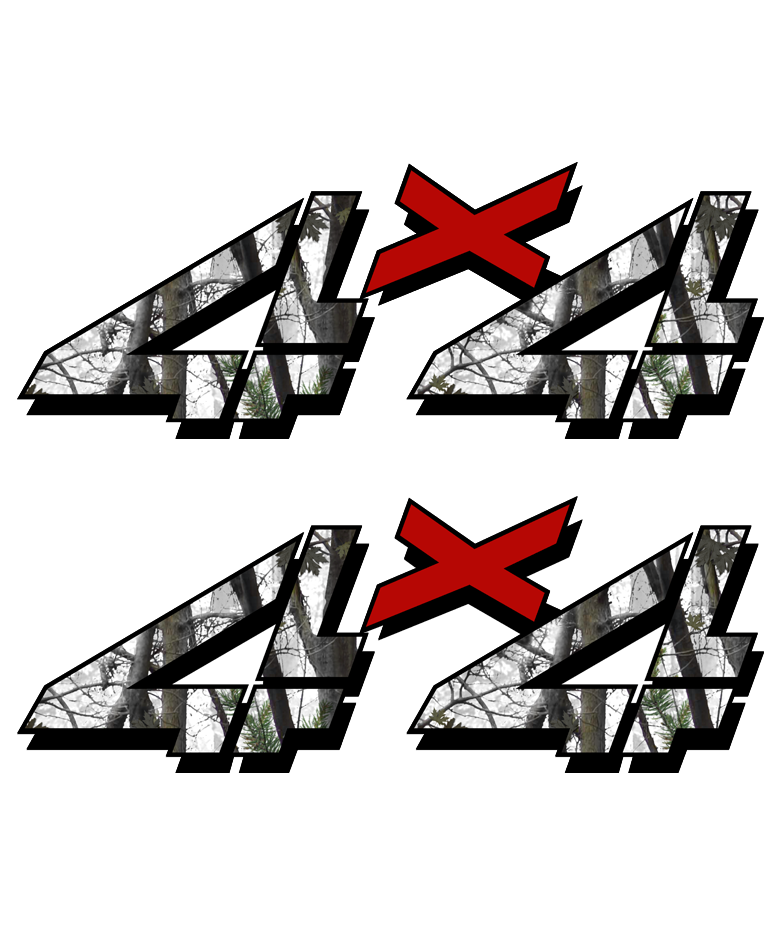 TRD Snow Camo Sticker Set - Aftershock Decals