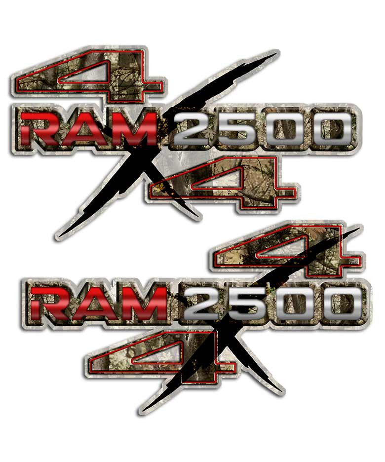 Ram 2500 Camo 4x4 Sticker set - Aftershock Decals
