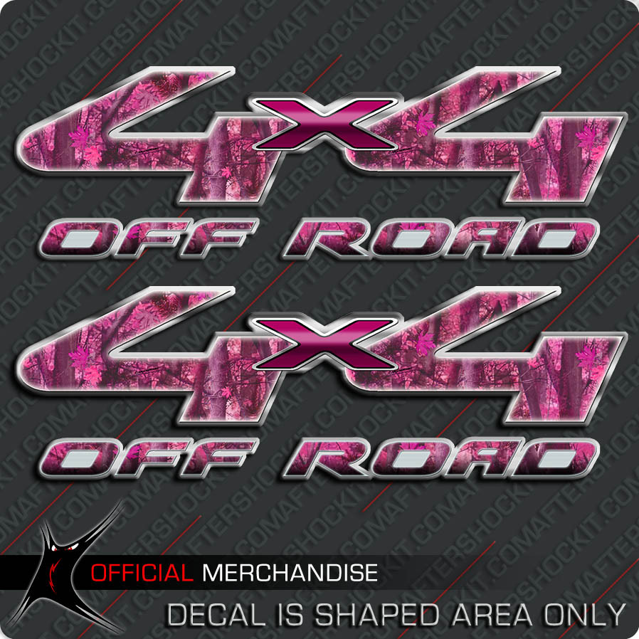 4x4 Shocker Camo Pink Off Road Decals - Aftershock Decals