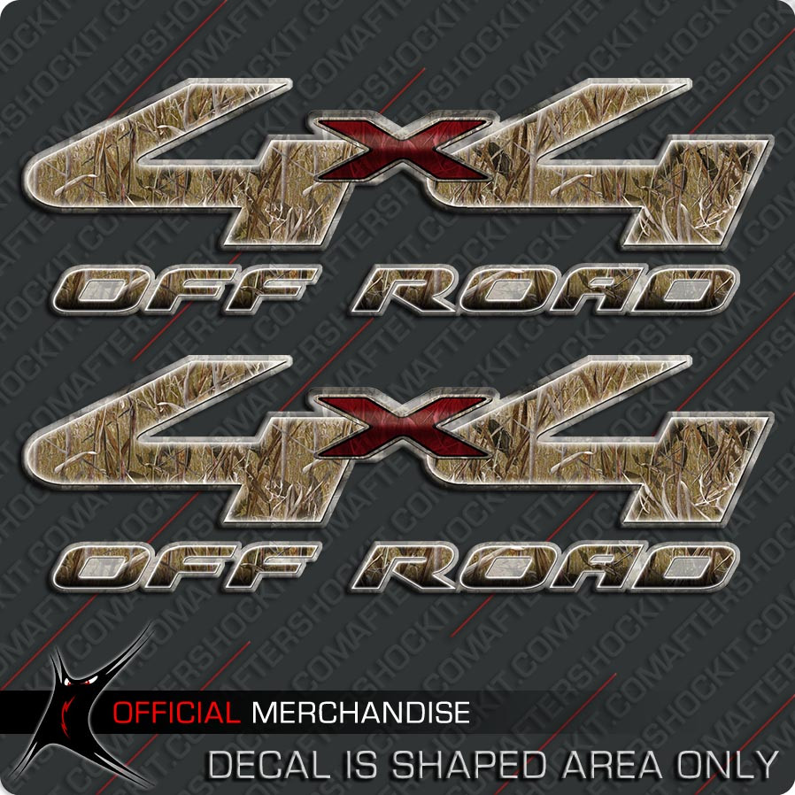 4x4 Shocker Camo Grass Off Road Decals - Aftershock Decals