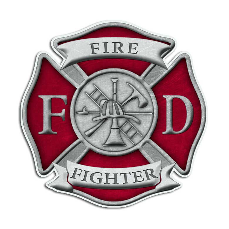Firefighter Axe Cross Sticker - Aftershock Decals