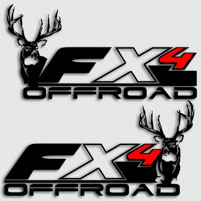 FX4 Whitetail Deer Truck Decals | Ford Hunting Stickers