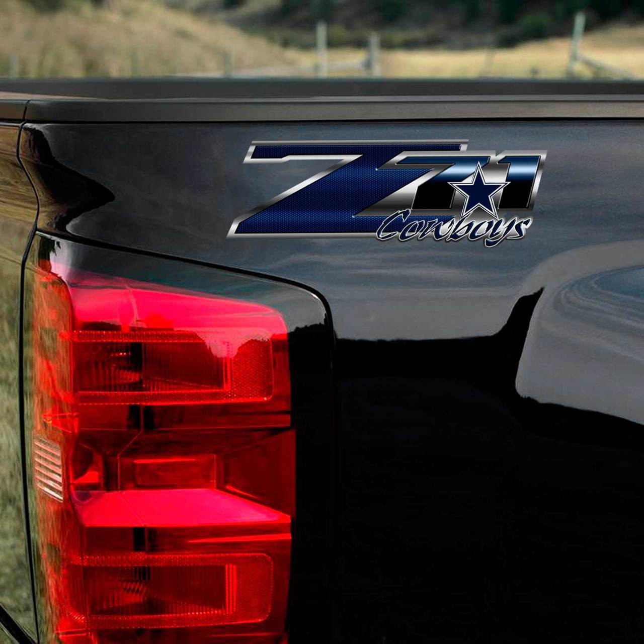 Cowboys Z71 Truck Decals | 4x4 Chevy Silverado Dallas Football Sticker