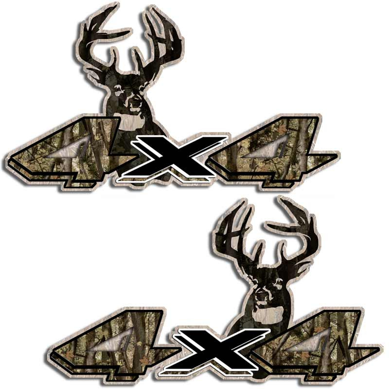 4x4 Dodge Dakota Camouflage Deer Truck Decals