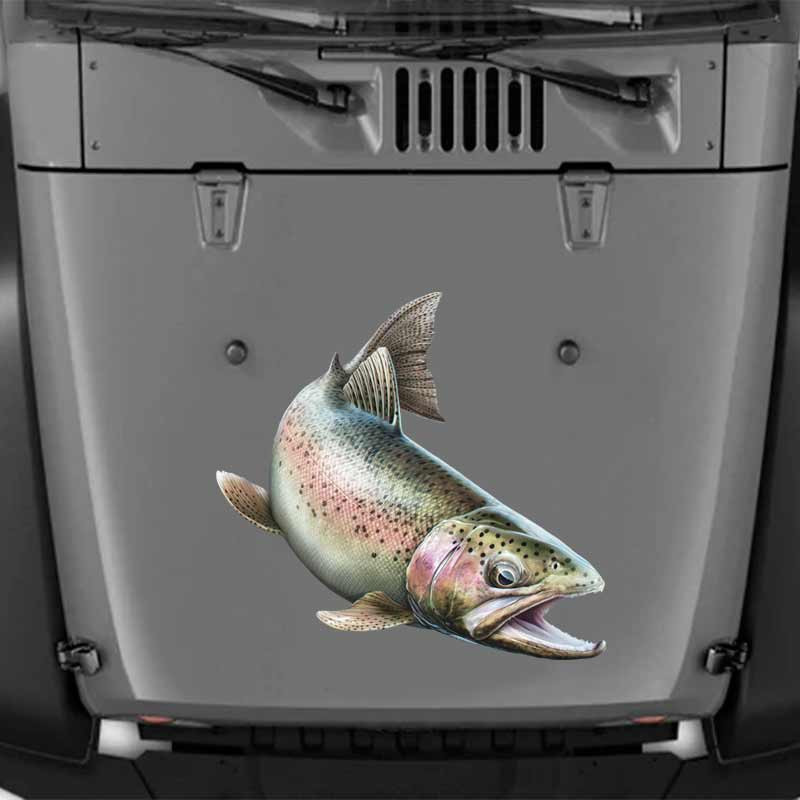 Rainbow Trout Fly Fishing Decal Sticker