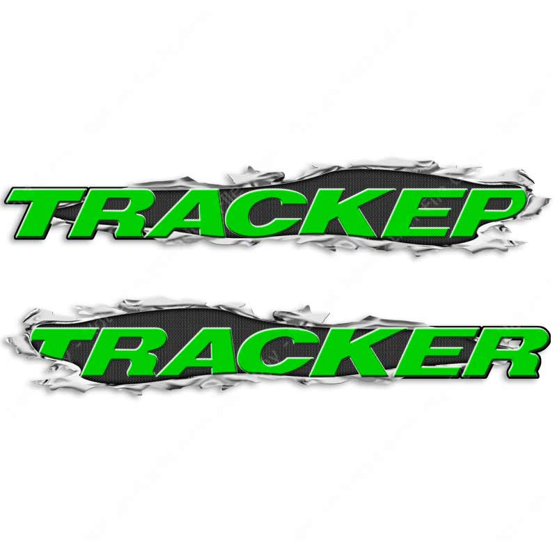 Tracker Marine Silver Chrome Boat Decal Sticker