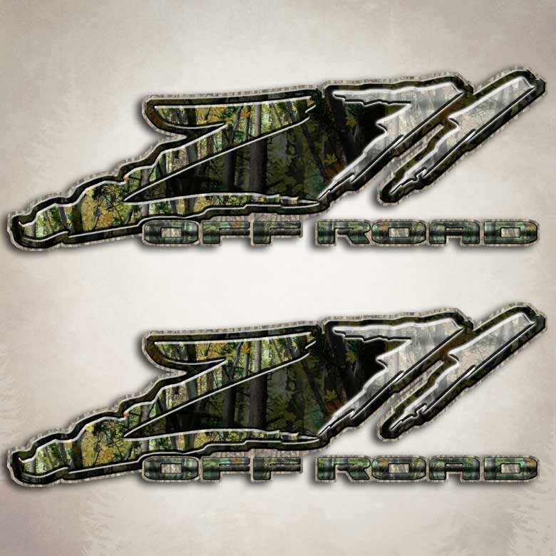 Carbon Fiber Z71 Off Road Sticker Set - Aftershock Decals
