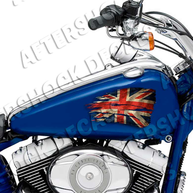 Tattered British Flag Decal | Distressed Union Jack Britain Sticker