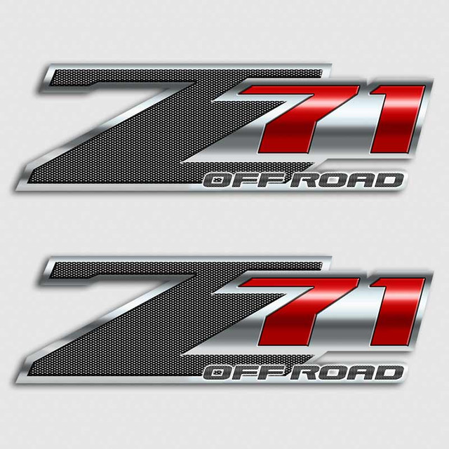 Carbon Fiber Z71 Off Road Sticker Set - Aftershock Decals