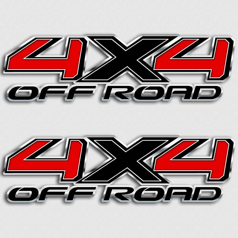 Red Racing Tundra 4x4 Truck Decals | Rock Warrior Sticker