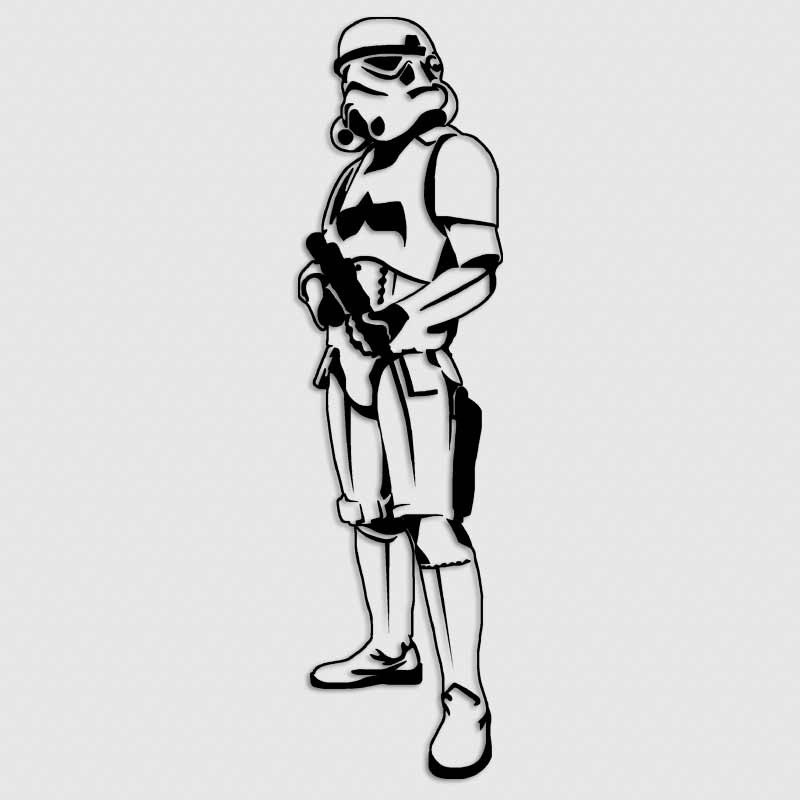 Stormtrooper Darkside Star Wars Figure Decal Window Sticker