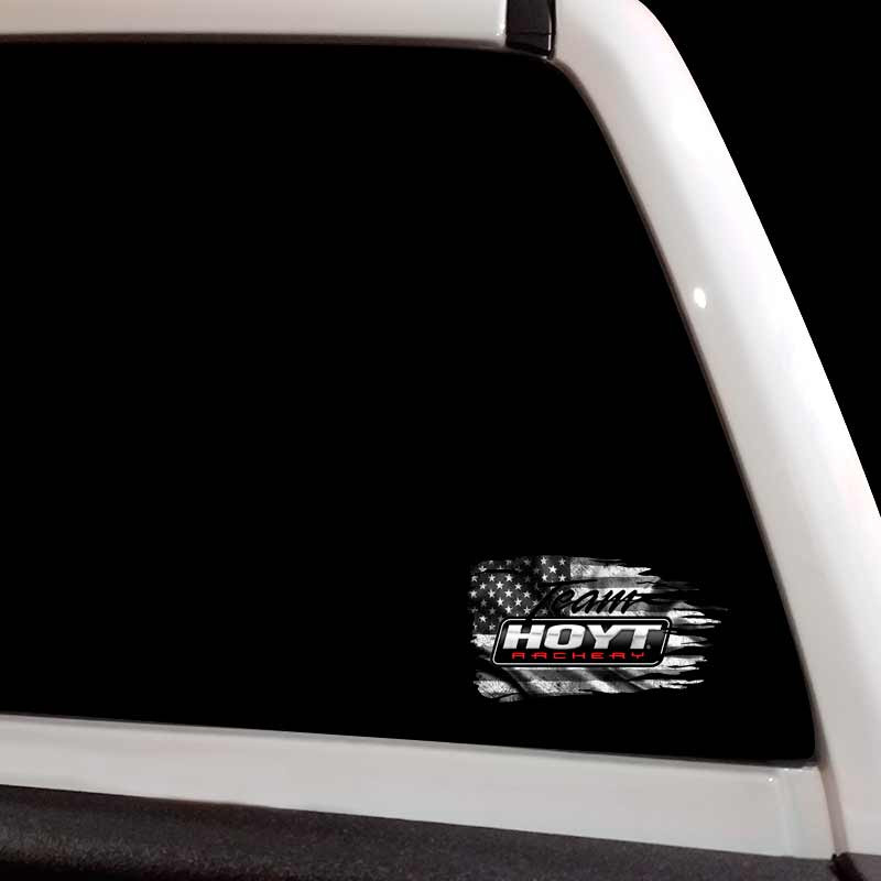 Subdued American Flag Hoyt Archery Hunting Decal