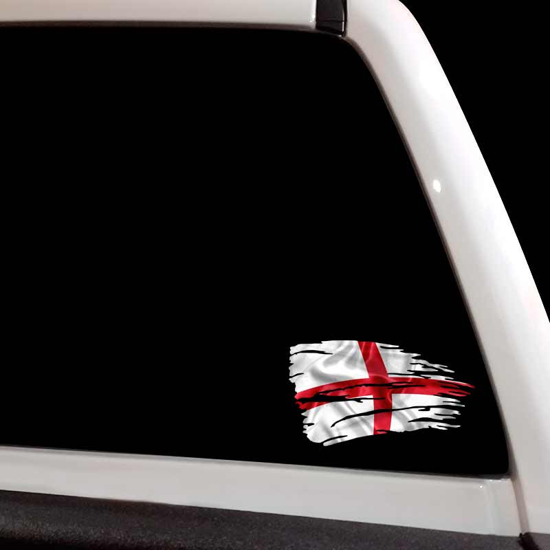 Distressed Flag of England Decal Set