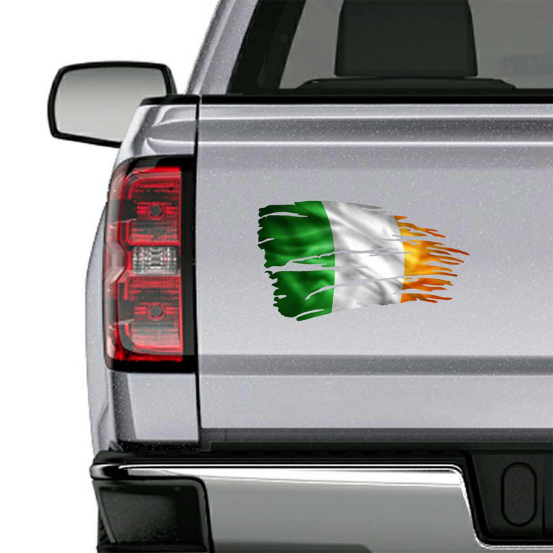 Distressed Ireland Flag Decal Set