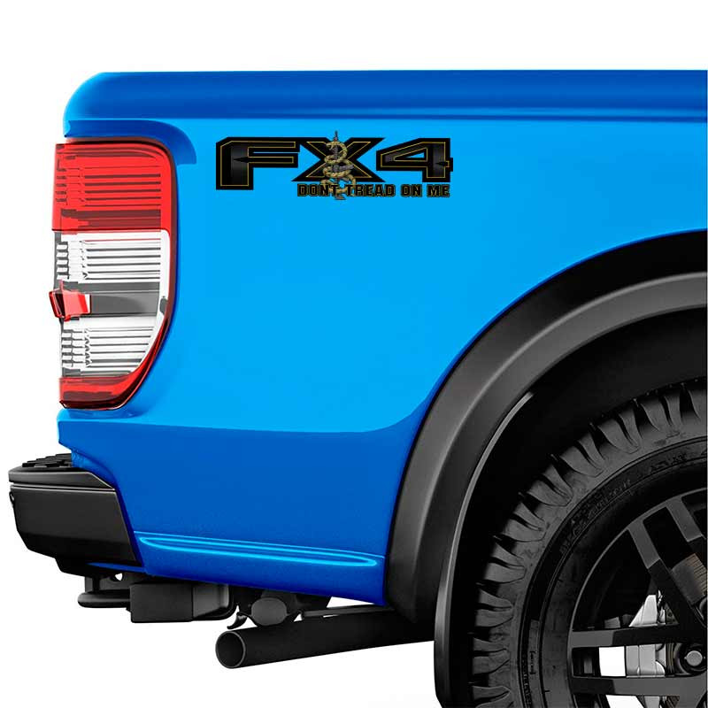 FX4 Gadsden Rattlesnake AR15 Ford Truck Gun Decal Set